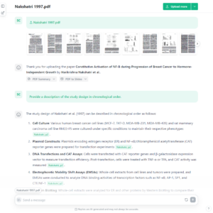 The AI PDF chatbot - scienceOS