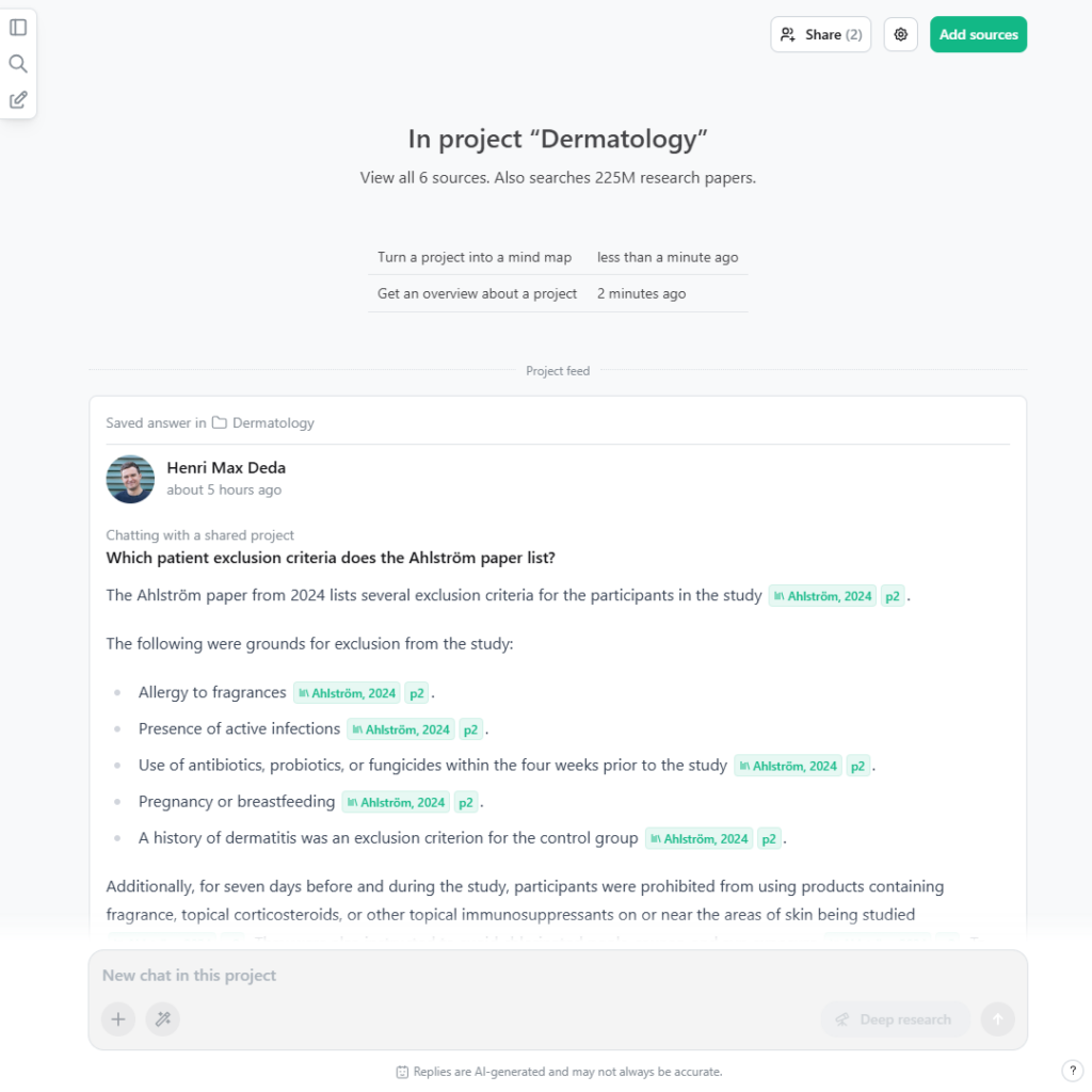 What are projects in scienceOS?